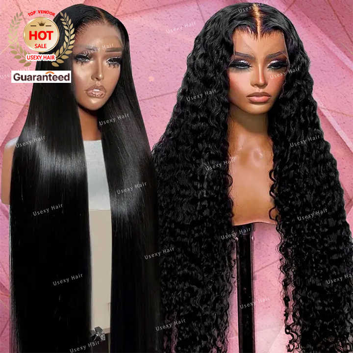 30 Inch Deep Water Wave Wig Glueless 13x4 HD 100% Virgin Raw Indian ...
