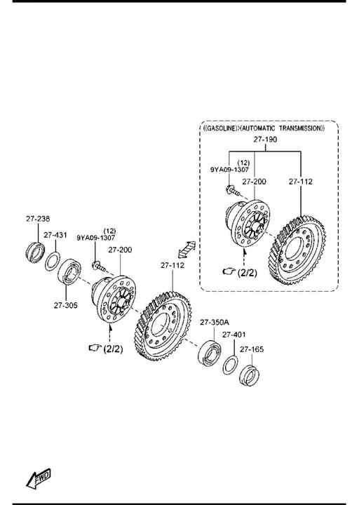汽车配件汽车差速器油封M0A7-27-238A M0A727238A M0A727238马自达3647540| Alibaba.com