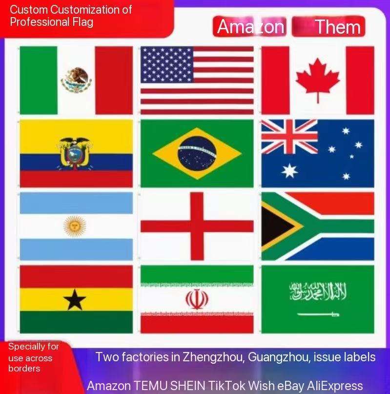 Cross-border 2026 USA-Canada-Mexico National Flags Single/Double-Sided ...