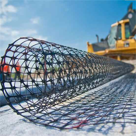Reinforcement Triaxial Geogrid for Base Stabilization