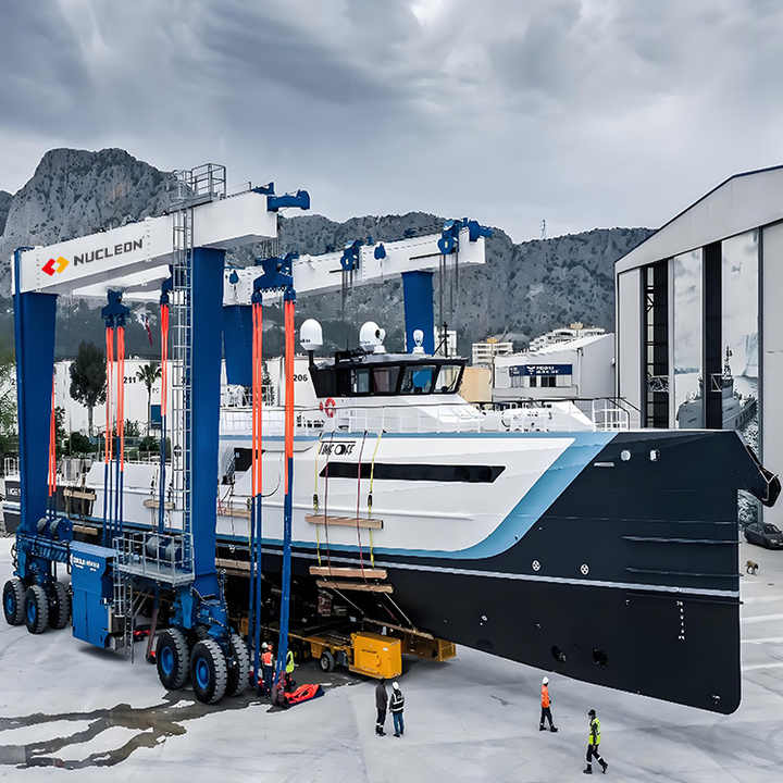 Hydraulic Marine Travel Lift 40ton 50ton 60ton Marine Boat Hoist Lift ...