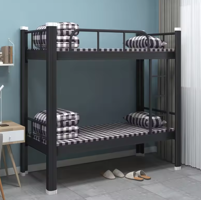 Commercial Steel Double Decker Bunk Bed for Adults & Students