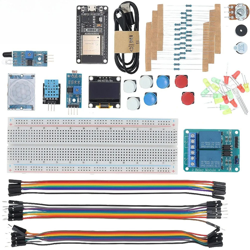 Basic Starter Kit for ESP32 ESP-32S WIFI Development Board Project ...