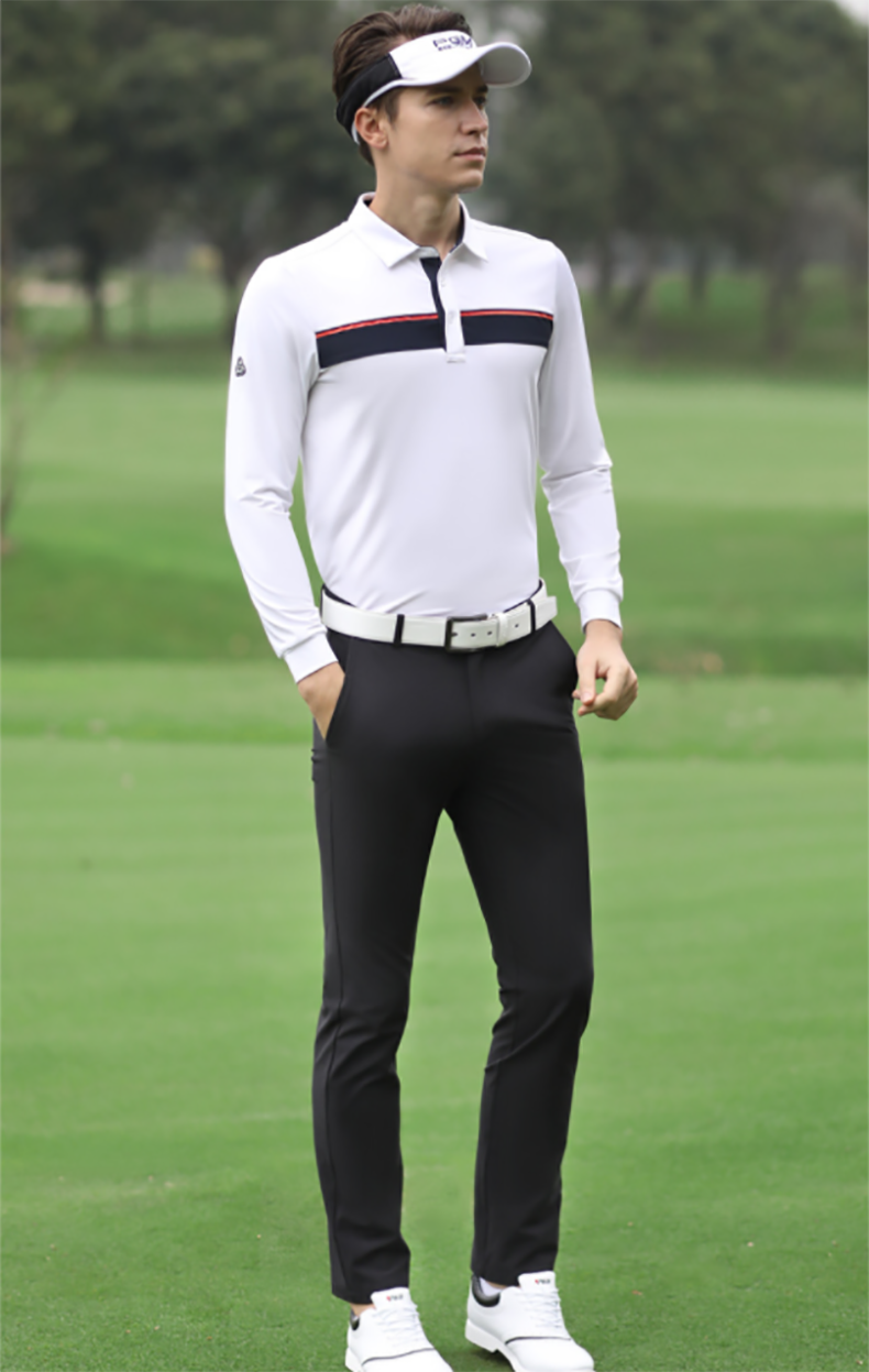 PGM KUZ081 men golf pant stretch polyester golf trousers slim sports ...
