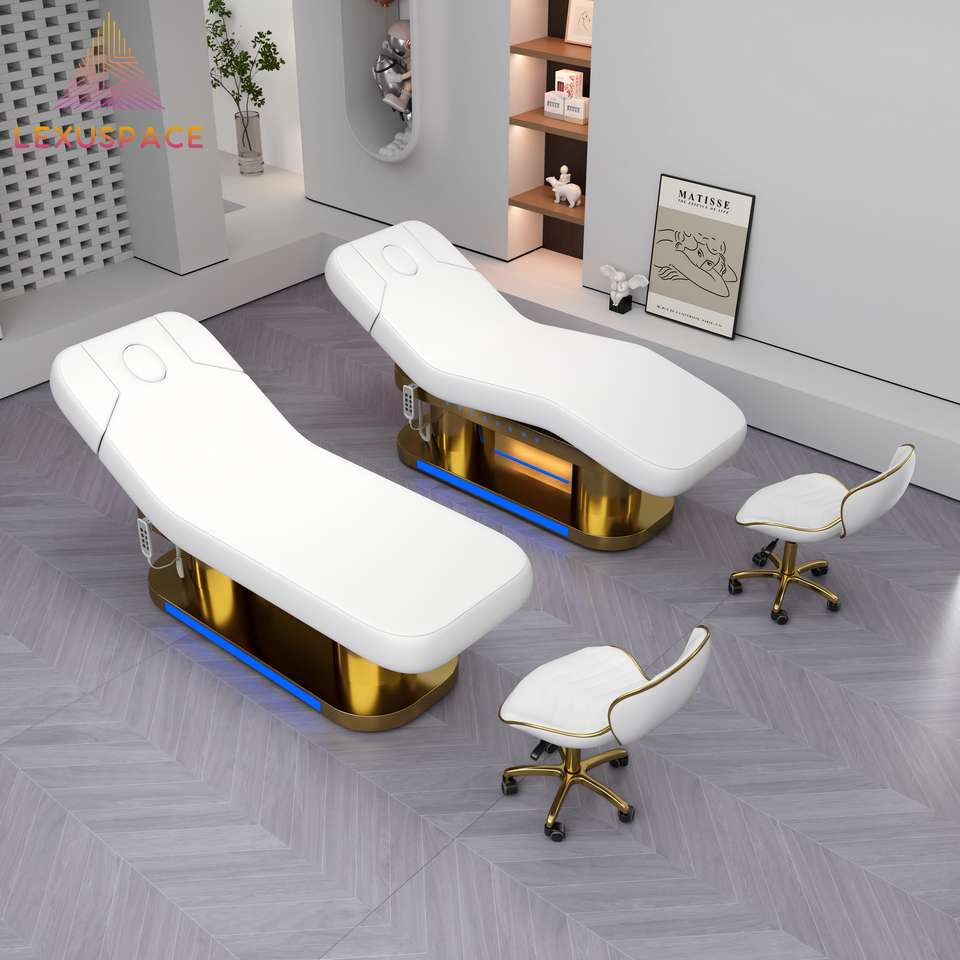 Ergonomic Comfortable Beauty Salon Treatment Beds Esthetician Bed ...