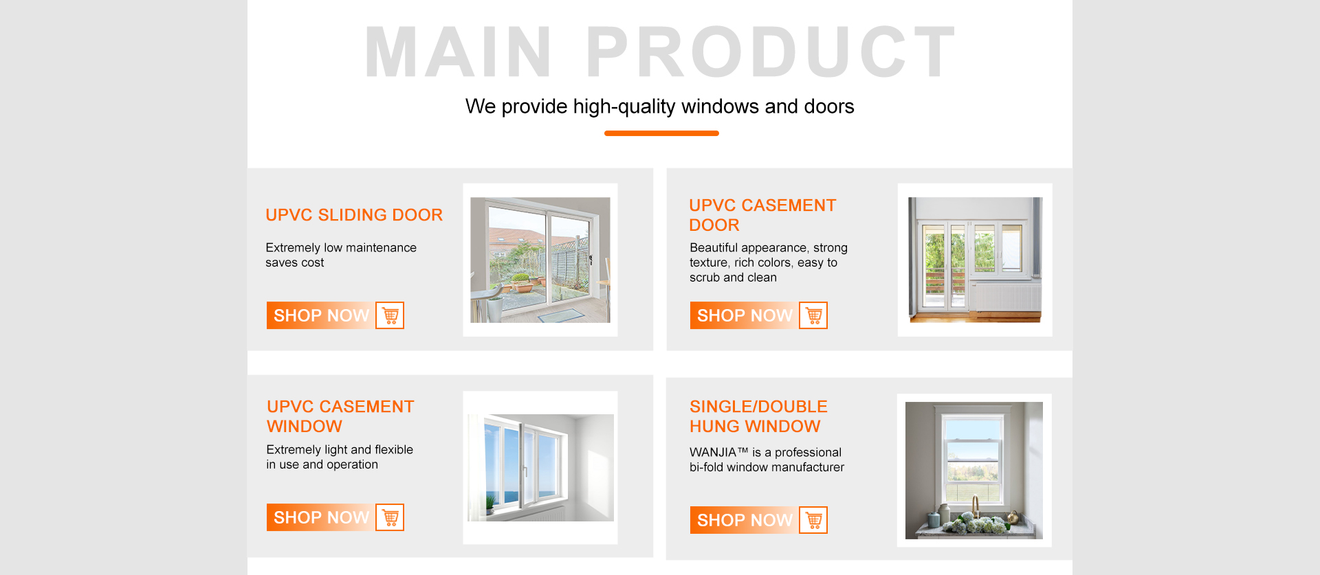 Foshan Wanjia Window And Door Co., Ltd. - Aluminum Windows, Single Hung ...