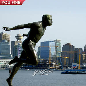 Stunning running man bronze statue sculpture for Decor and Souvenirs ...