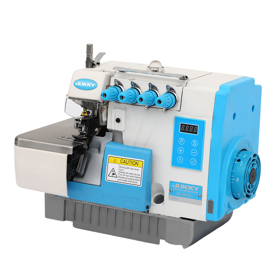 JUKKY JK-747DC Computerized Overlock Sewing Machine Double Needle Four ...
