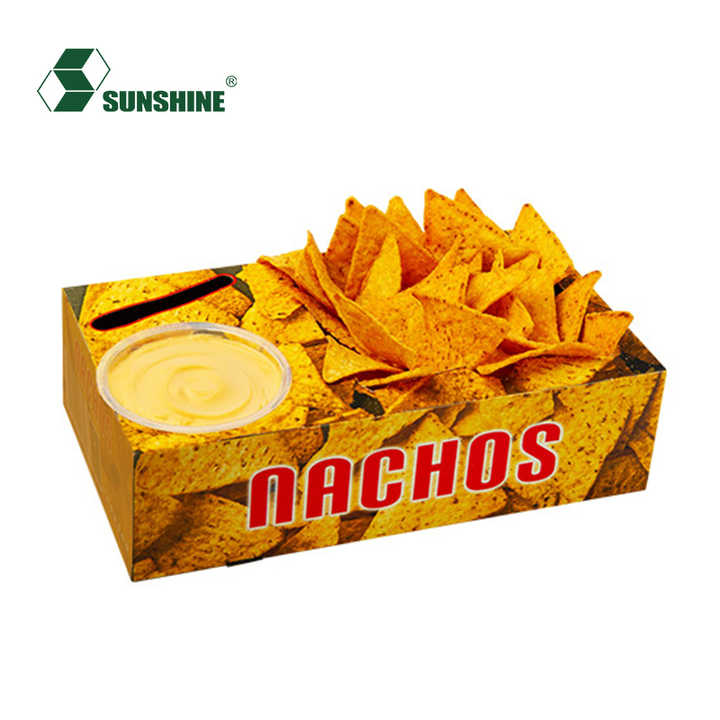 Eco Friendly Crepes Paper Cone Nachos Dip Packaging