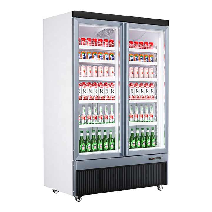 Single-Temperature R290 Vertical Full Open Beverage Display Commercial ...