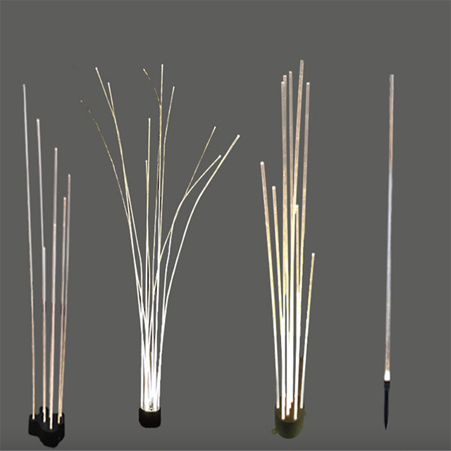 Outdoor IP65 Landscape Decorative Single Color Led Fiber Optic Reed ...