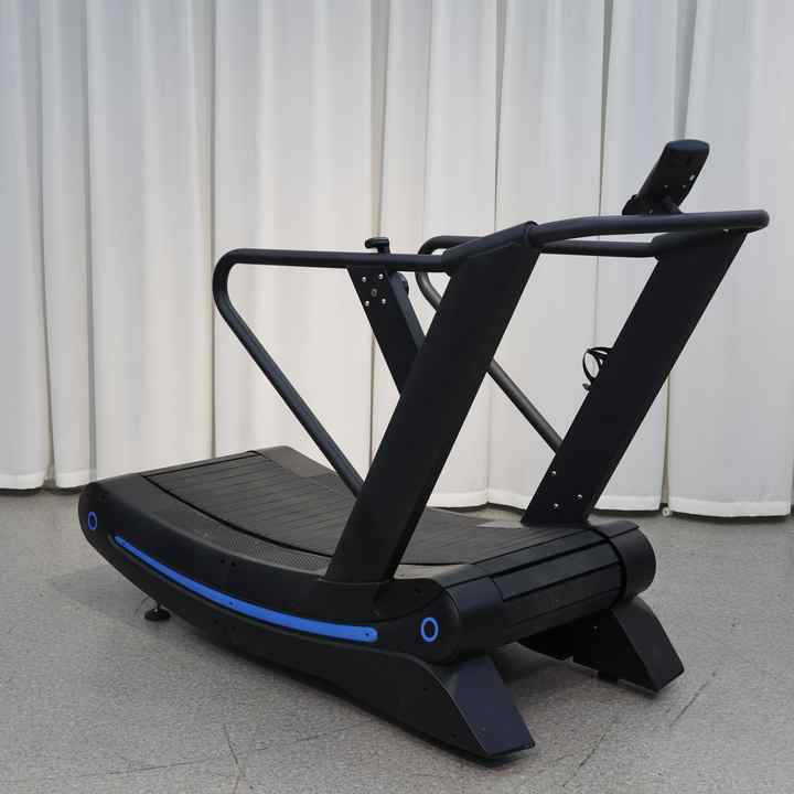 Unpowered Treadmill - Self-Generating Curved Fitness Machine