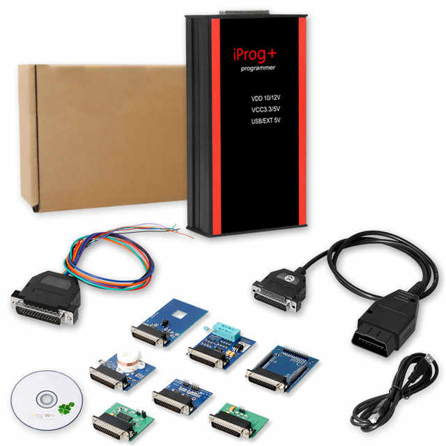 IPROG Pro V89 7 Adapters ECU Key Programmer Iprog Car Tools