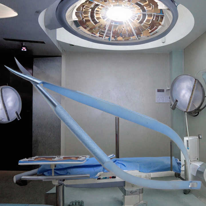 Manual Surgical Instruments Eye Forceps Corneal Scissors and ...