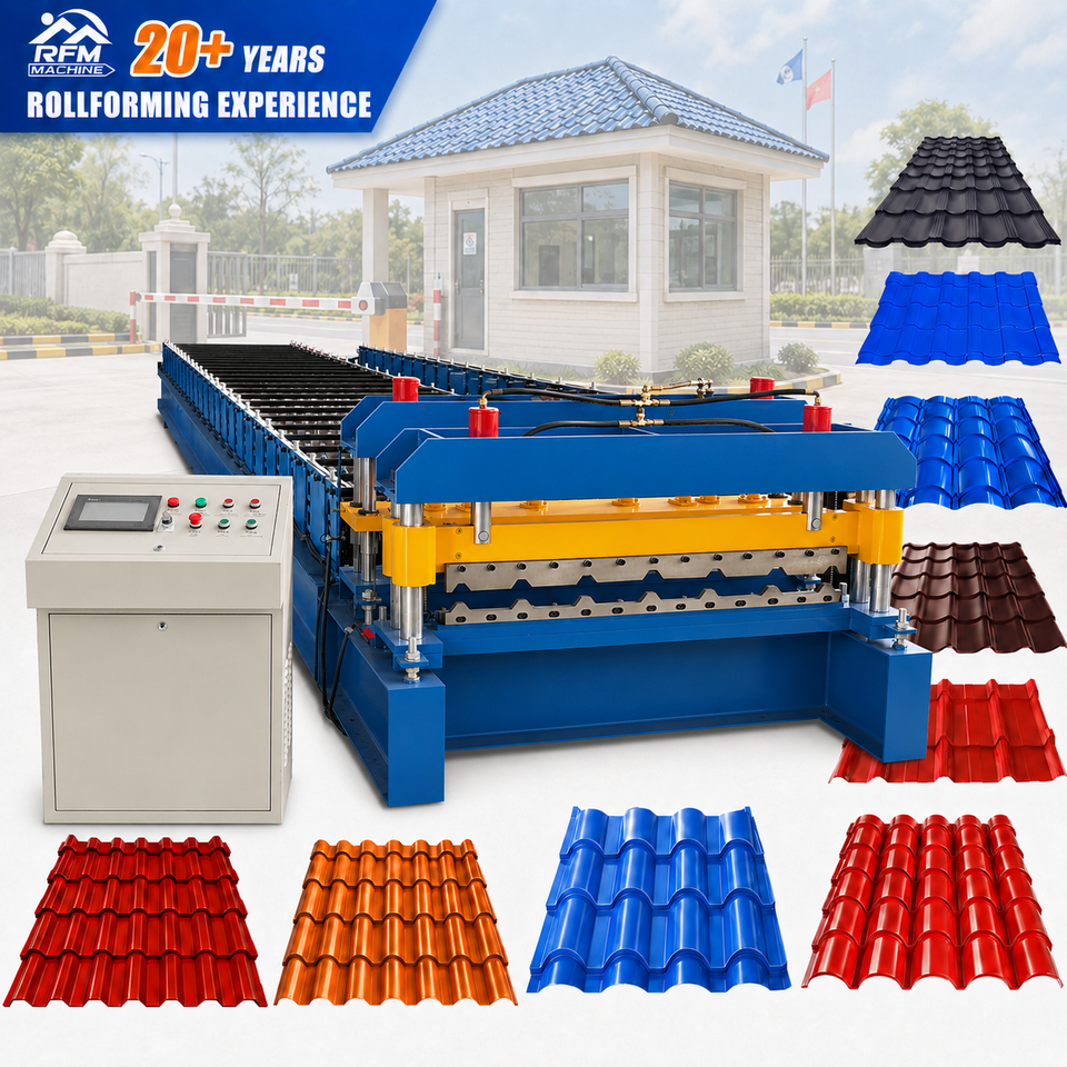 High Precision Spanish Roman Step Tile Roofing Sheet Roll Forming ...