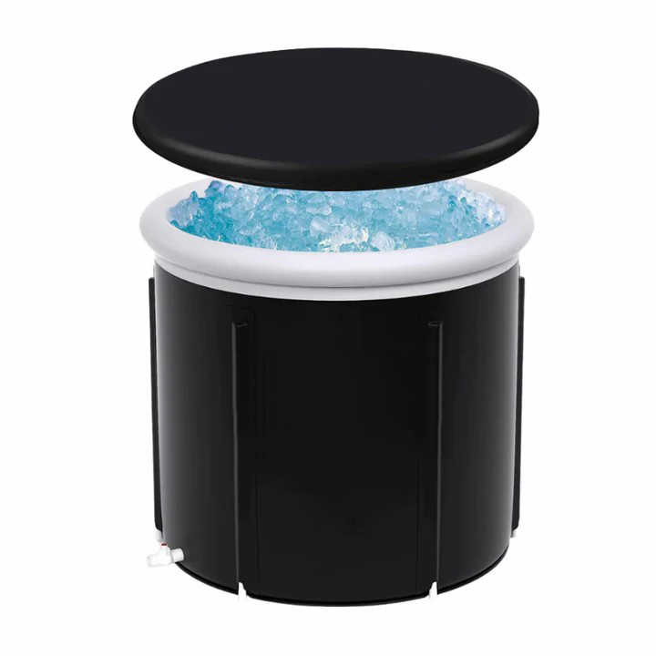 R32/R410a Titanium in PVC Cold Plunge Barrel with Motor Portable Ice ...