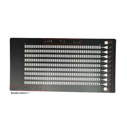 Dot Braille Embossed Button Keyboard Sticker for the Blind