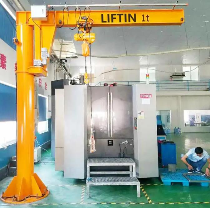 360 rotation High performance electric jib crane provided by Henan Mine Crane