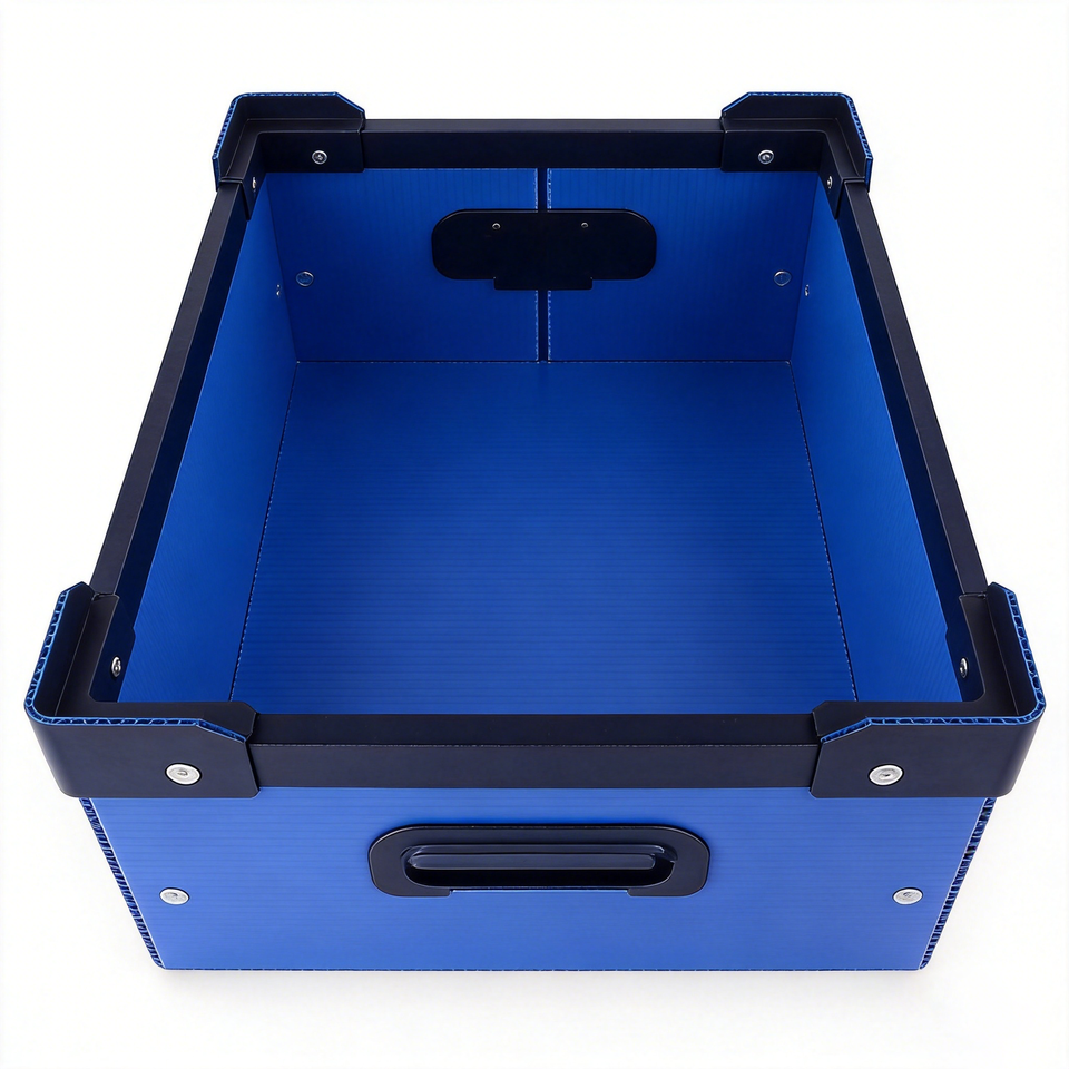 Bule pp Corrugated Plastic Skeleton Boxes Corrugated Plastic Drawer Box ...