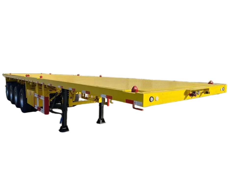 30-80 Ton Flatbed Container Semi Trailer with 2 to 4 Axles| Alibaba.com