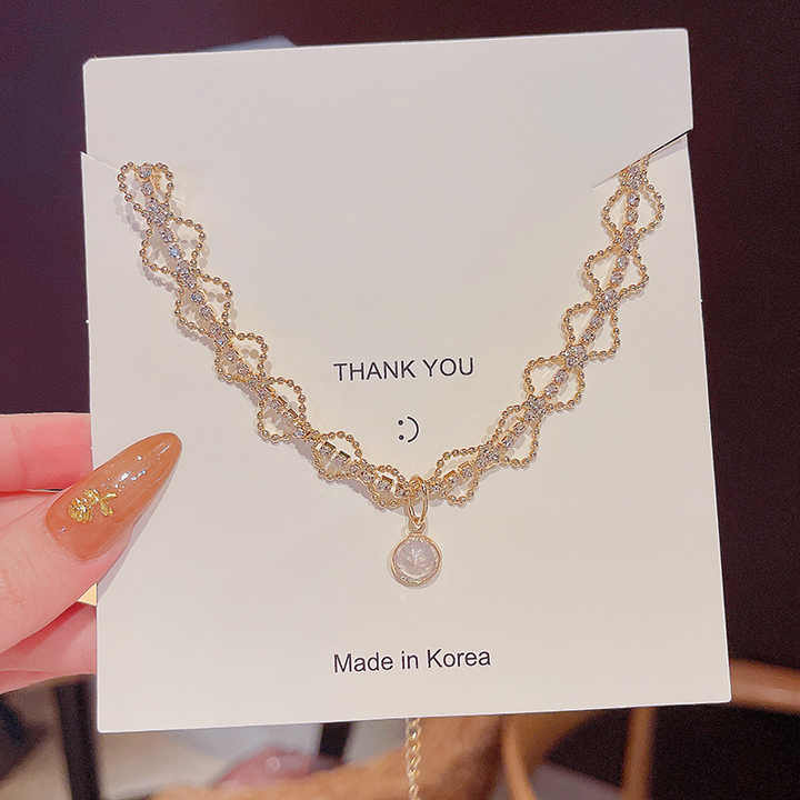 Exquisite Zircon Necklace Women 2022 Year New Trend Light Luxury ...