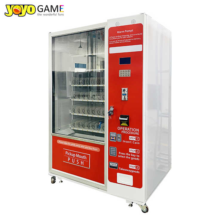 Vending Machine With Key-pedal Selection for Foods and Drinks With ...