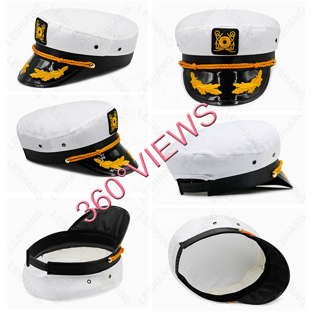 Bestoyard Captain Party Hat Navy Blue Captain Hat – Yacht Admiral ...