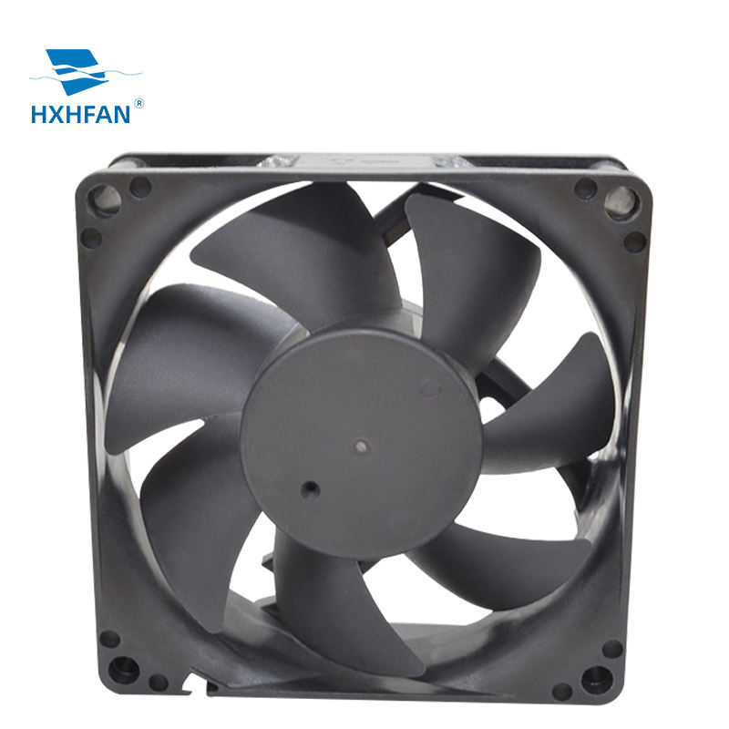 8025-2 5-12-24V DC 80x80x25mm IP68 Waterproof Axial Flow Fan Ball ...