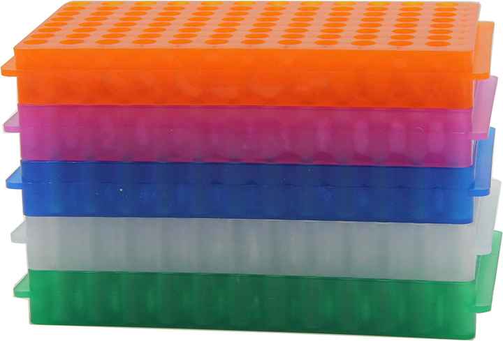 Customizable 96 Wells Centrifuge Tube Rack Double Sided Made From PP ...