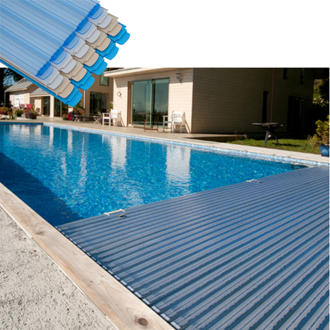 Polycarbonate Slats Automatic Swimming Pool Cover - Autumn Solar