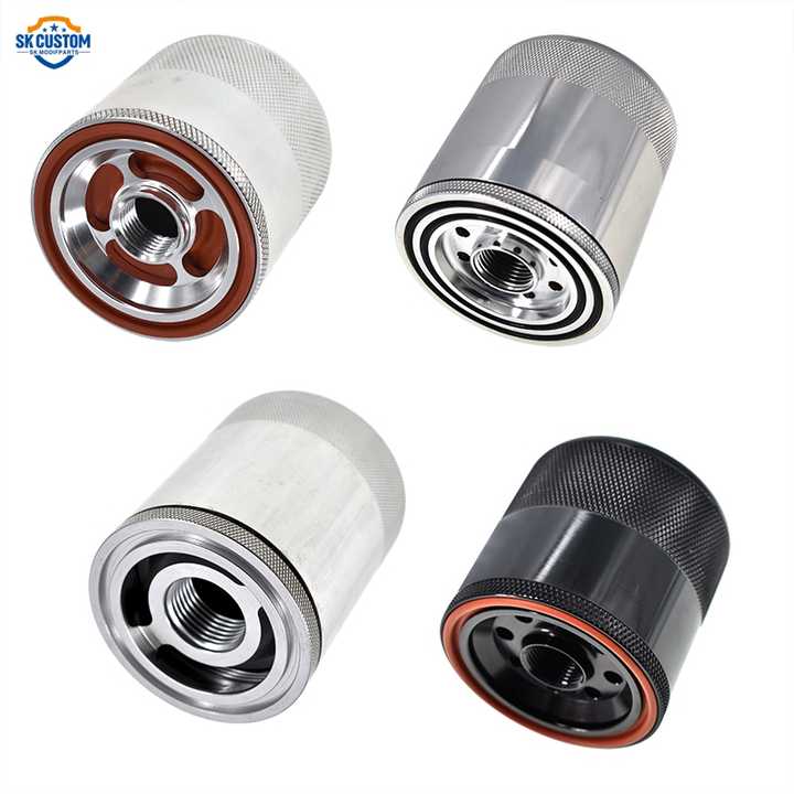 SK CUSTOM Body Od 74mm Billet Aluminum Reusable Oil Filter