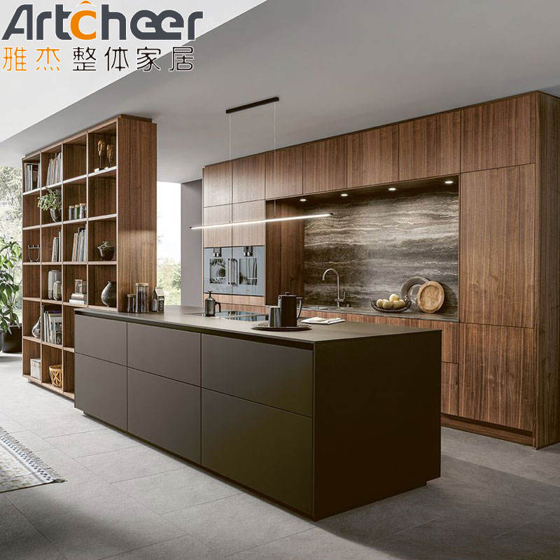 Veneer Oak Kitchen Cabinet Plywood Carcase - Modern Design