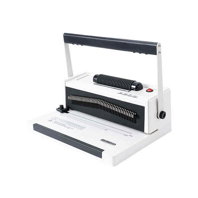 S20A Spiral Coil Notebook Binding Machine High Capacity Single Coil Multi Holes Manual Binding ...