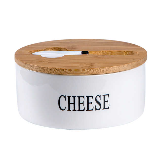 New Arrival White Porcelain Cheese Box Airtight Lid Microwaveable ...