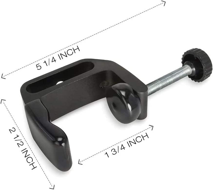Zeromall Universal Adjustable C-Clamp Aluminum Support Clamp Desktop ...