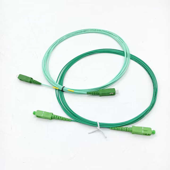 Garter SC/APC-SC/APC Single Mode G657A2 Simplex Core 1.6mm Diameter Fiber Optic Patch Cord Green ...