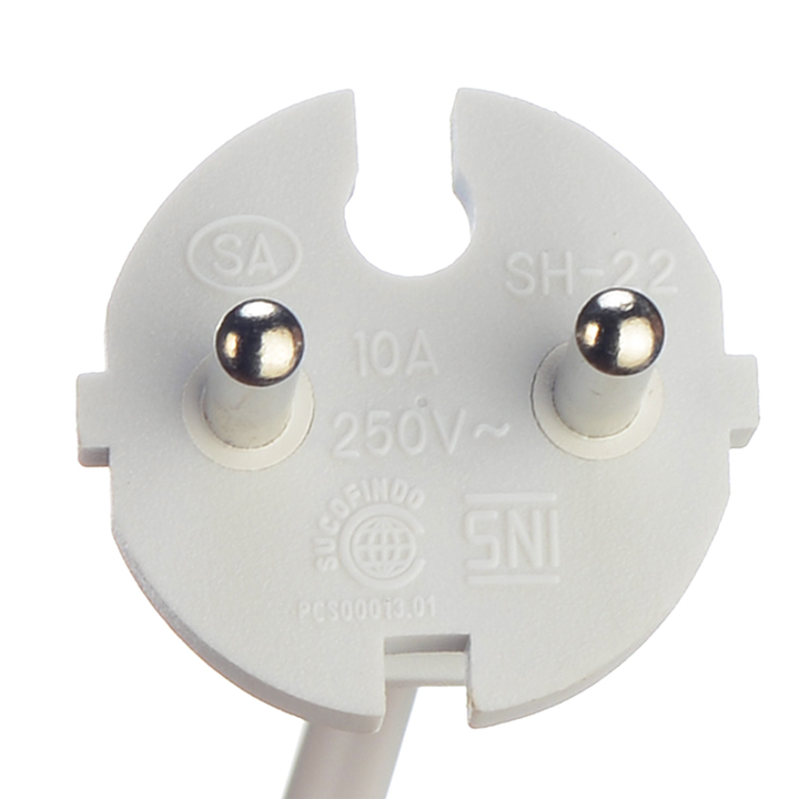 SNI Standard 10A 2 Pin Prong H05vvh2 AC Power Cable High Quality 2x0 ...