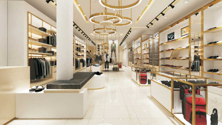 Modern Garment Shop Interior Layout - Customized Design