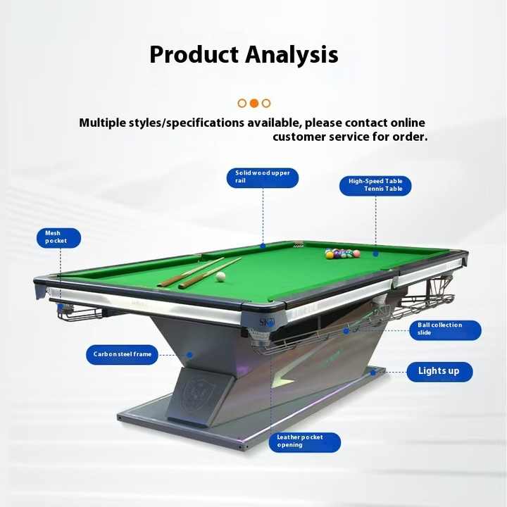 High-End Commercial American Pool Table Professional Bar Pool Table ...