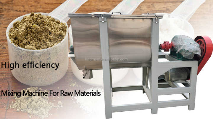 50Kg Small Dry Powder Spice Bleaching Milk Oil Horizontal Ribbon Mixer ...
