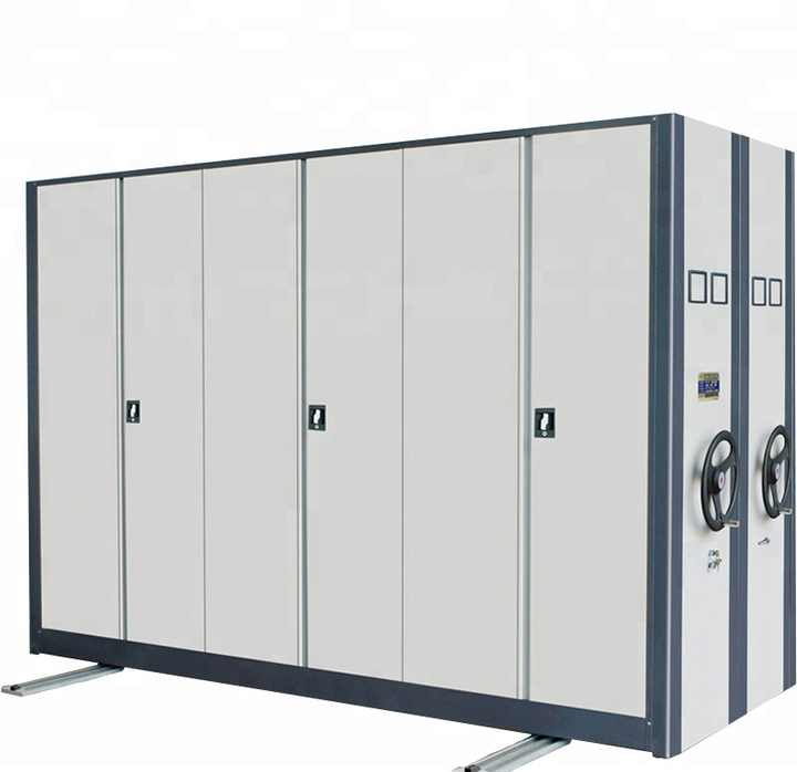 Movable Office Filing Cabinet Mechanical Mobile Compactor Shelving ...