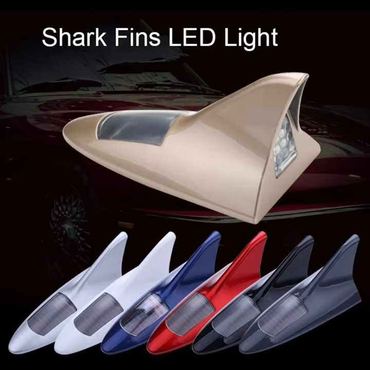 Solar Shark Fins Antenna Light with Remote Control Super Bright ...