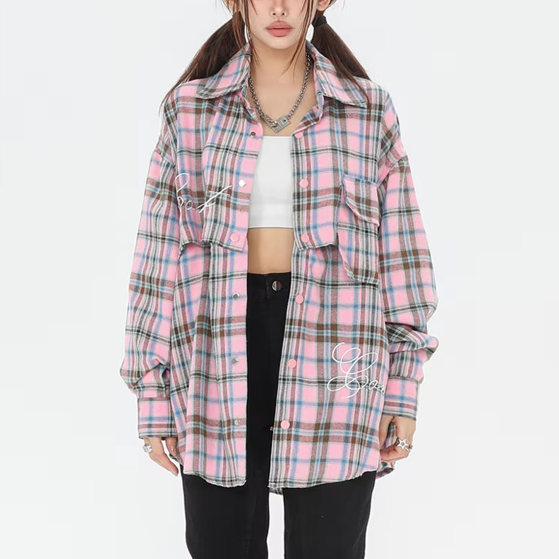 Trendy 2026 One Piece Three-wear Detachable Stitching pink Flannel Yarn ...