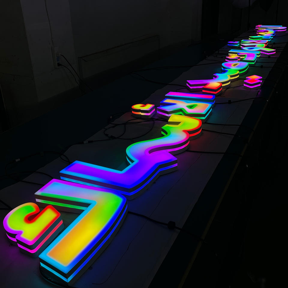 Rgb Channel Letter Arabic Led Letters Sign 3d Sign Board Letter Channel ...
