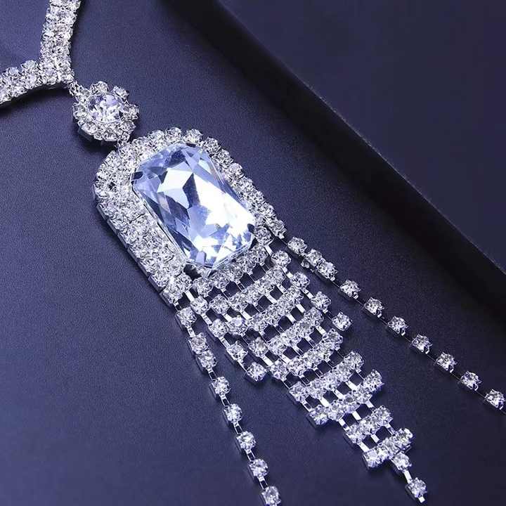 Zircon Chest Chain Jewelry Party Sexy Rhinestone Bra Body Breast Chain ...