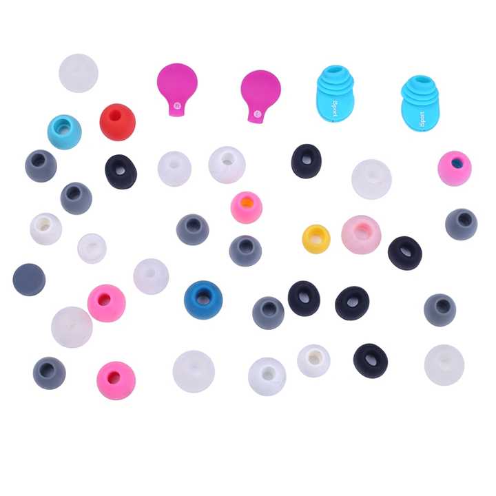 Custom Support Noise Cancelling Silicone Earbud Tips Replacement Rubber ...