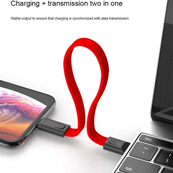 Keychain Lanyard Type C Charger Cable for Samsung S9 S10 Plus Xiaomi Mi ...