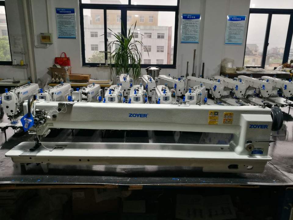 ZY4420-L100 Zoyer Long Arm R Belt Drive Double Needle Sewing Machine