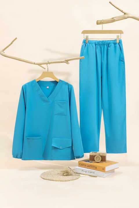 Women Medical Scrubs Uniforms for Muslim Custom Private Logo Design ...