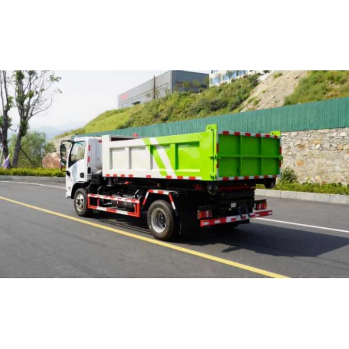 Tri-Ring 4x2 Garbage Truck Roll-off Garbage Truck for Rural Waste ...